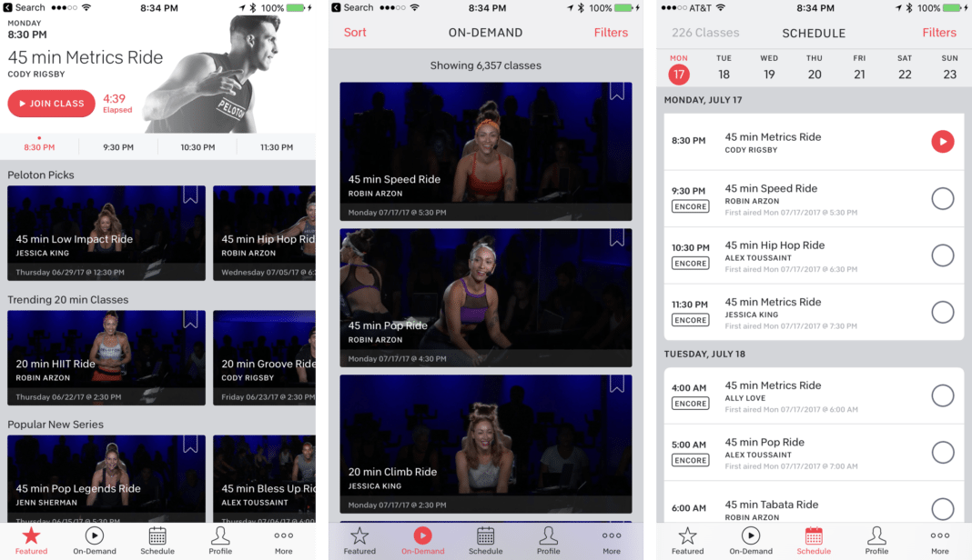 Spinning With Peloton And The Companion iOS App At Home - The App Factor